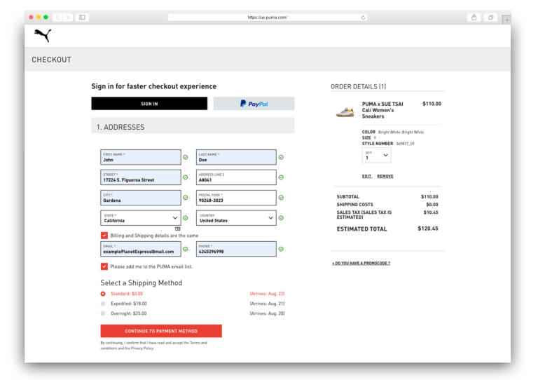 How to Get International Shipping From Puma USA? • Planet Express