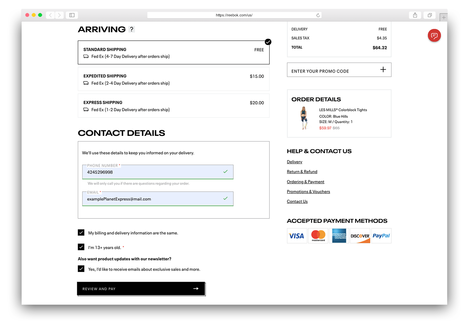 How to Order From Reebok USA and Ship Internationally?