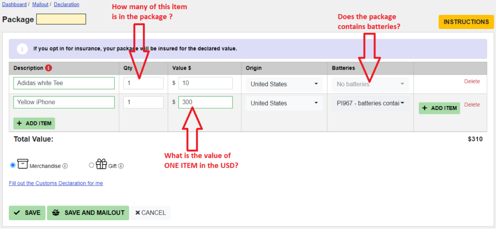 How to Fill Out Customs Declaration? • Planet Express
