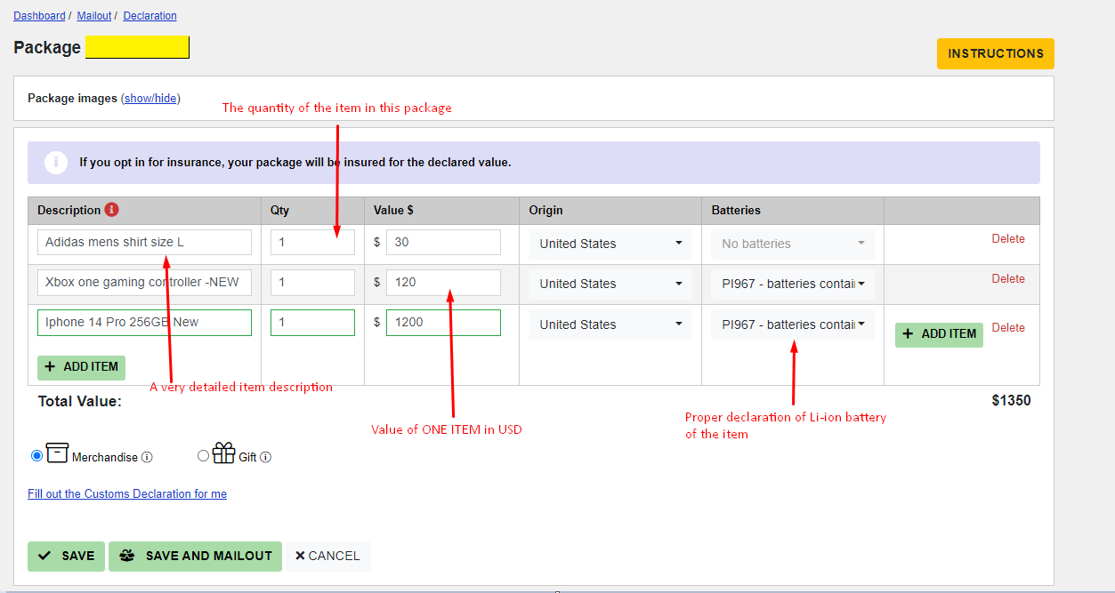 How to Fill Out Customs Declaration? • Planet Express